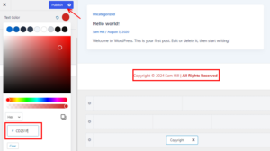 How to Change Footer Text & Background Color in WordPress?